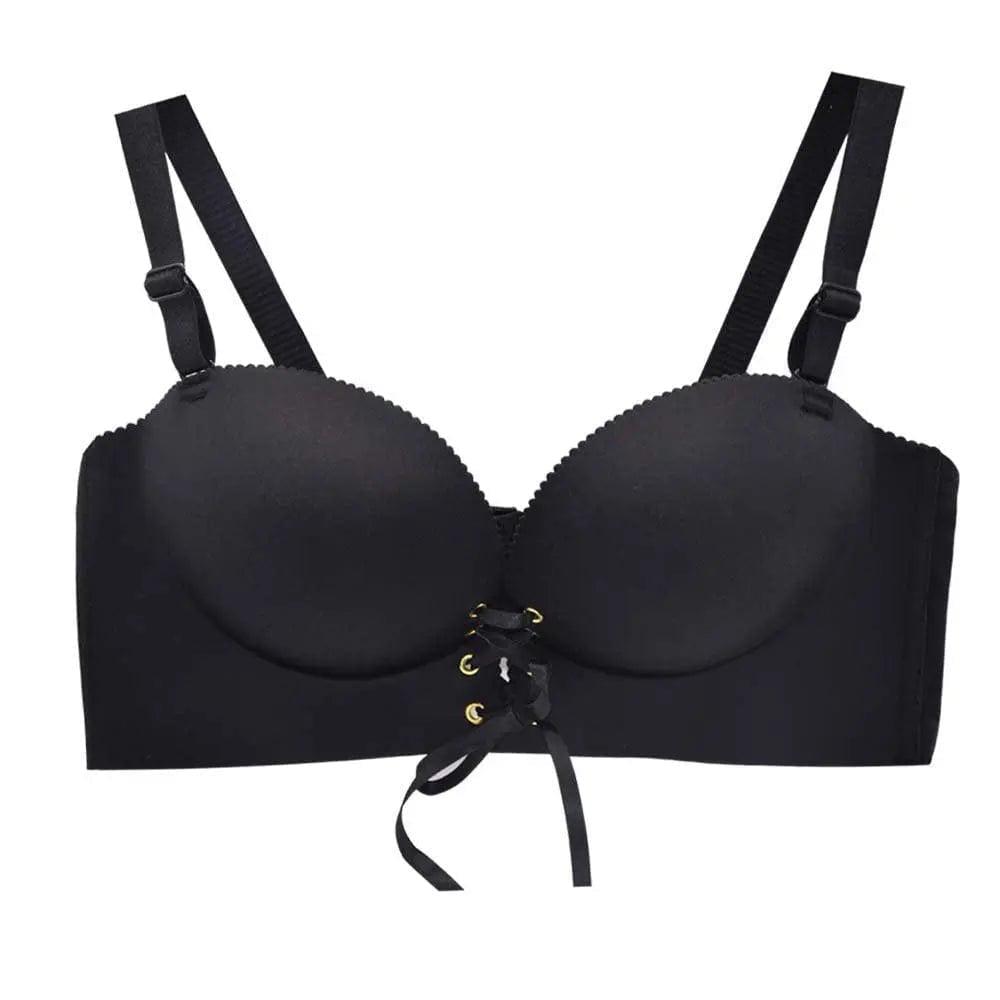 "Add Two Cups" Padded Wireless Plunge Push Up Bra | FallSweet